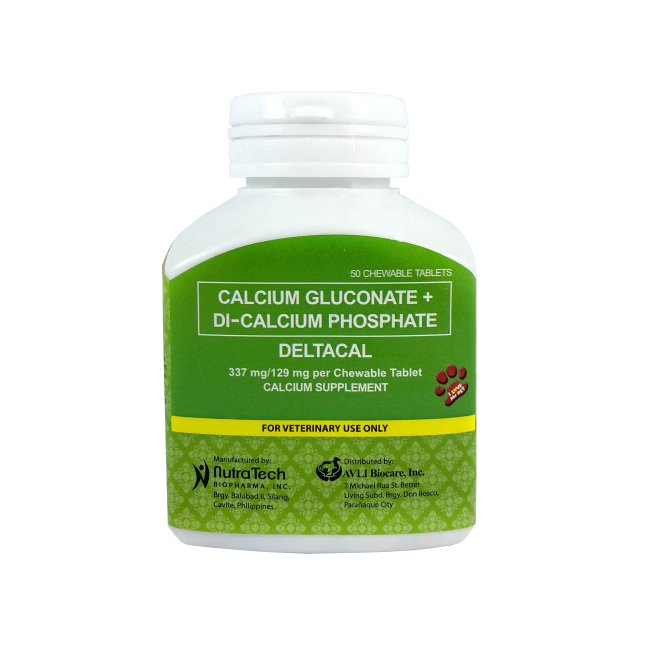 Deltacal Calcium Supplement (Calcium Gluconate + Di-Calcium Phosphate ...